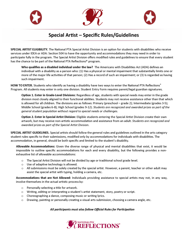 Everything You Need To Know About The 2019-2020 Reflections Art Program ...