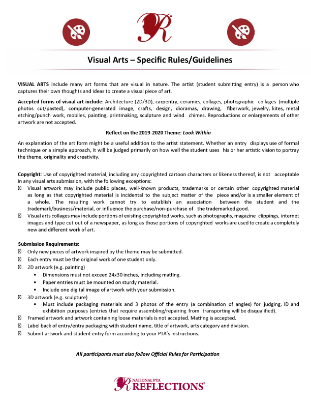 Everything You Need To Know About The 2019-2020 Reflections Art Program ...