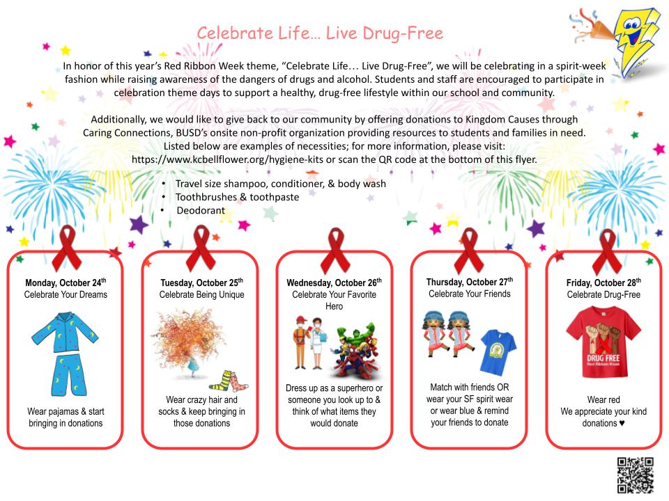 Red Ribbon Week (2022-2023) | Stephen Foster Elementary PTA