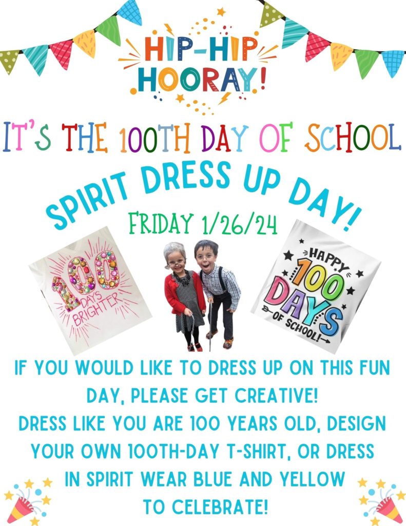 100th Day of School Celebration, January 26th! | Stephen Foster ...