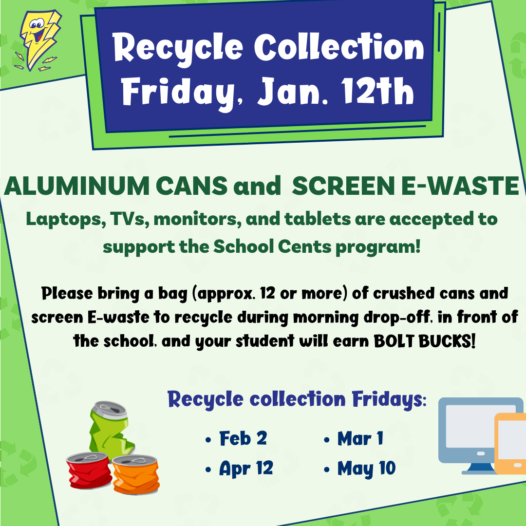 Recycle aluminum cans and screen E-waste this Friday 1/12/24 | Stephen ...