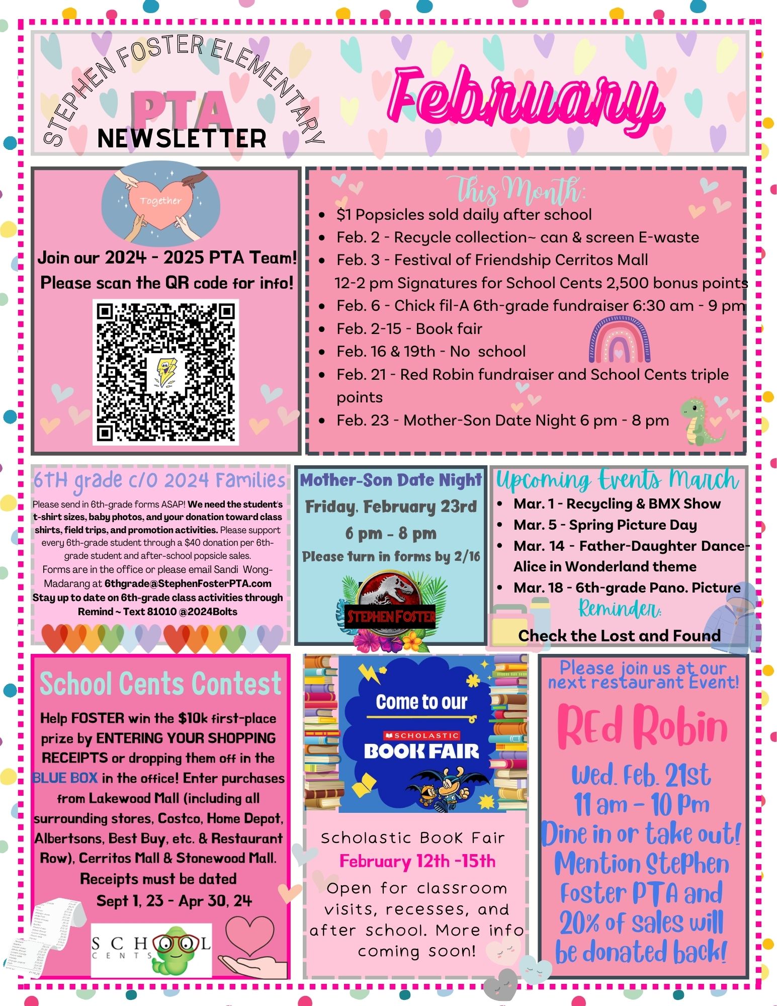 Check out our February 2024 Newsletter! | Stephen Foster Elementary PTA