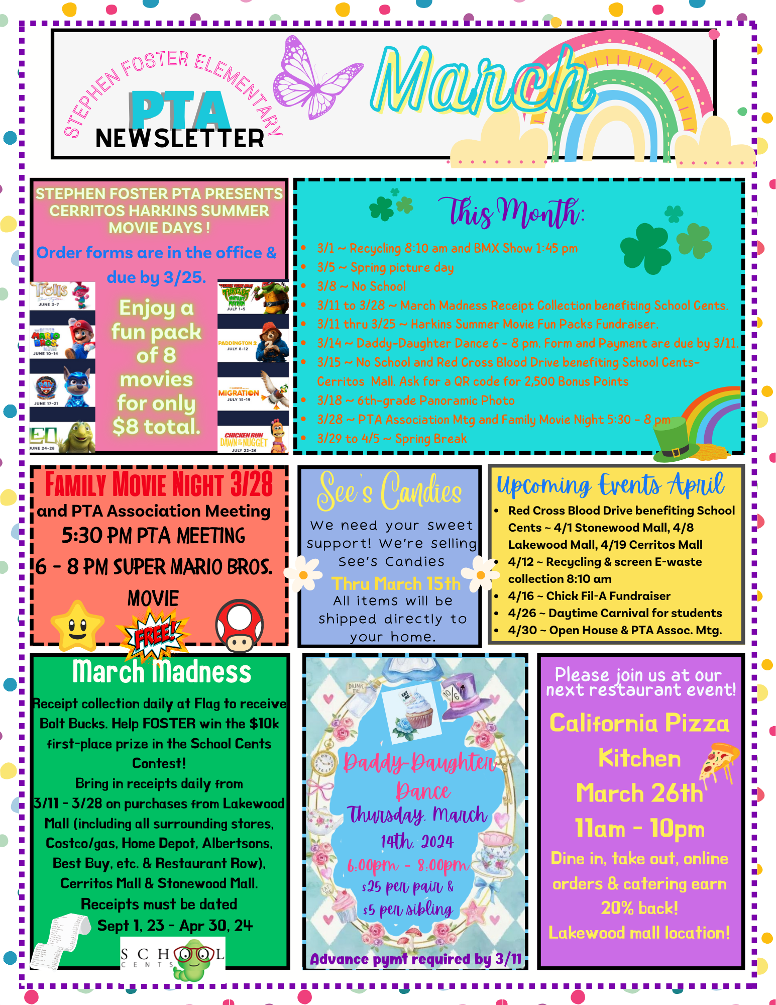 March PTA Newsletter | Stephen Foster Elementary PTA